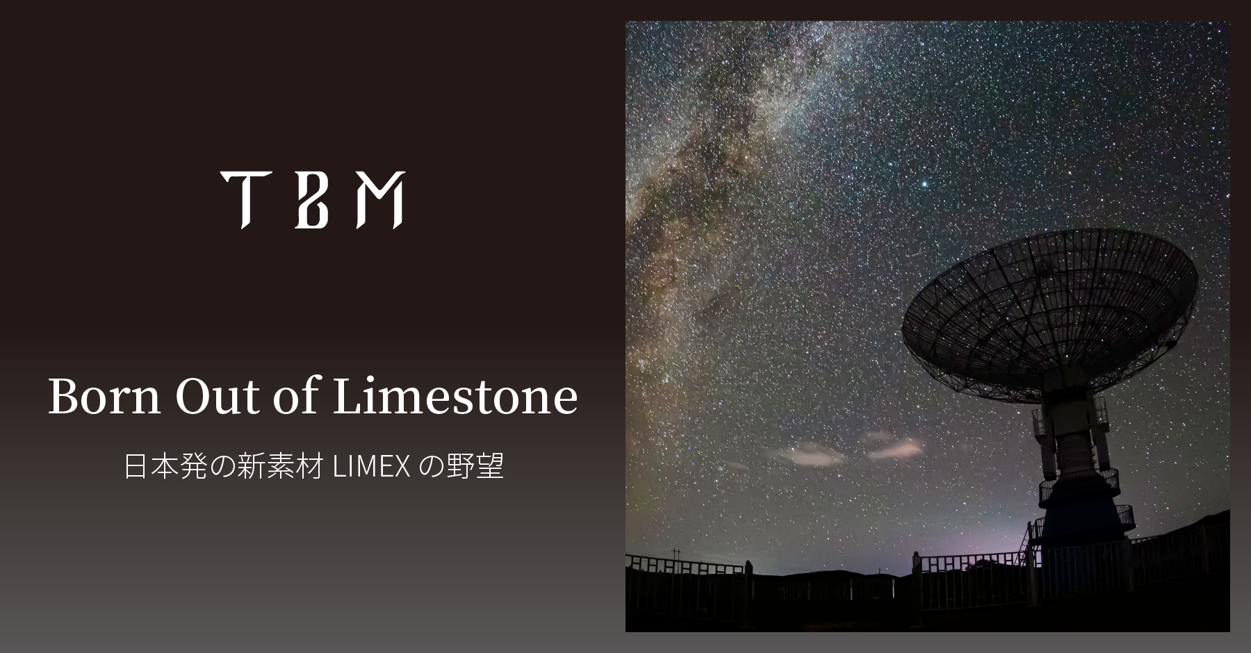 Newsweek日本版「日本を変えるSDGs」で特集 日本発の新素材LIMEXの野望 - 株式会社TBM